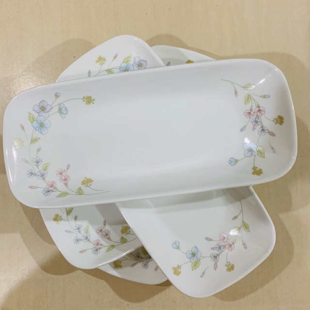 CORELLE FISH PLATE PASTEL BOUQUET | Shopee Malaysia