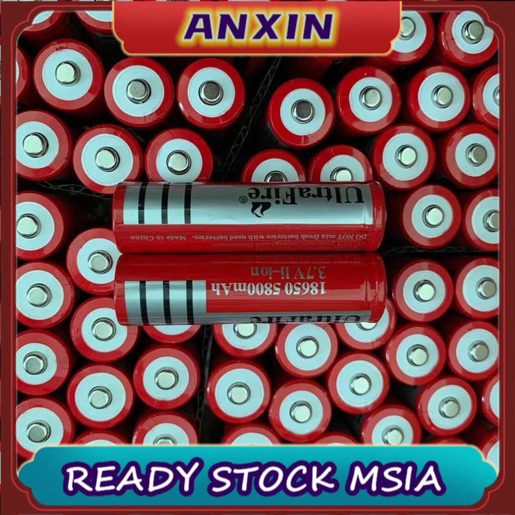 👍18650 Battery 6800mAh 3.7V Rechargeable Batteries Li-ion Lithium Battery 18650 li-lon Bateri ...