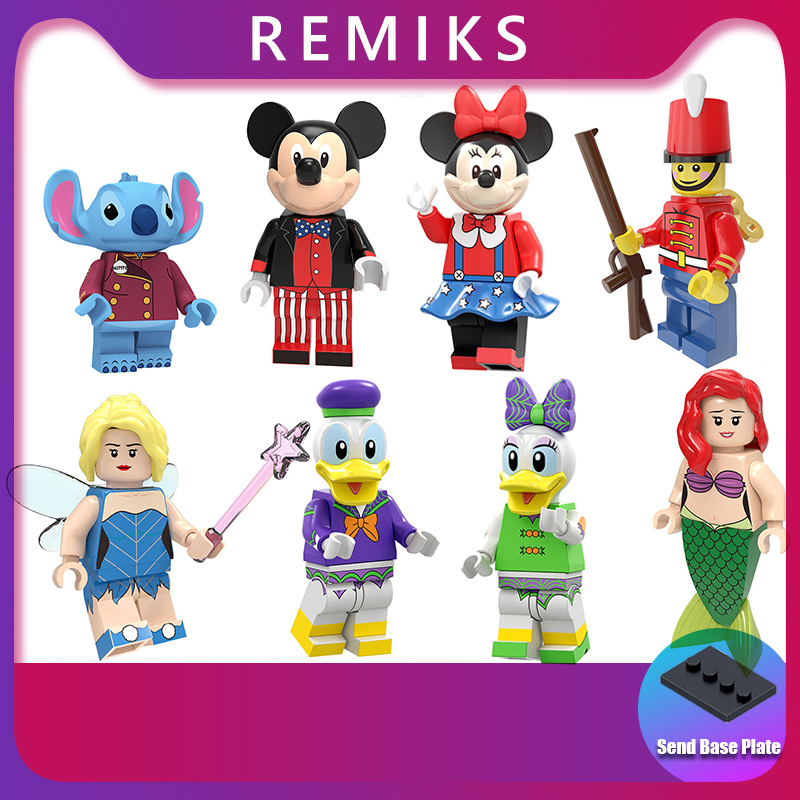 Disney Mickey Mouse Minnie Donald Duck Daisy Minifigures Building ...