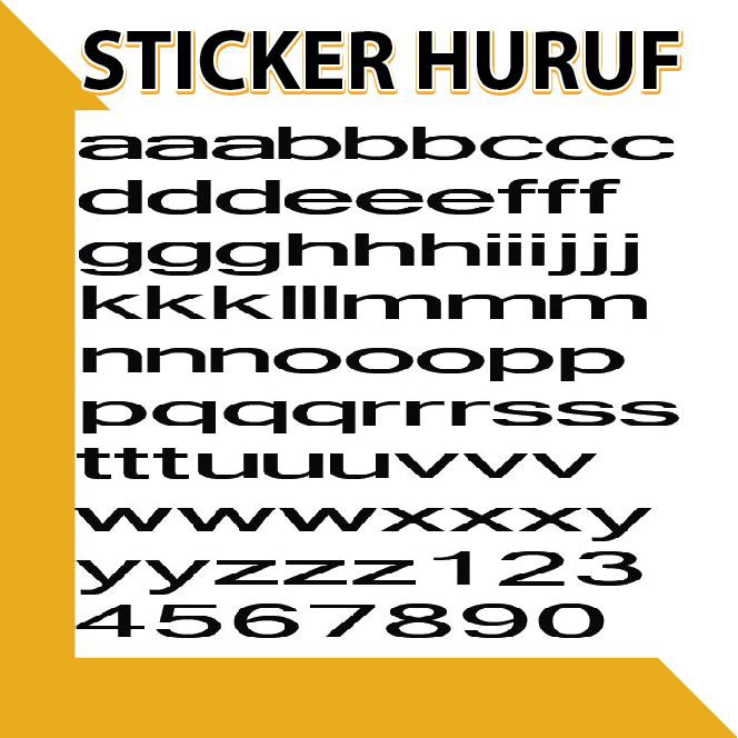 STICKER ABJAD / STIKER HURUF / STIKER ABC / STIKER PVC | Shopee Malaysia