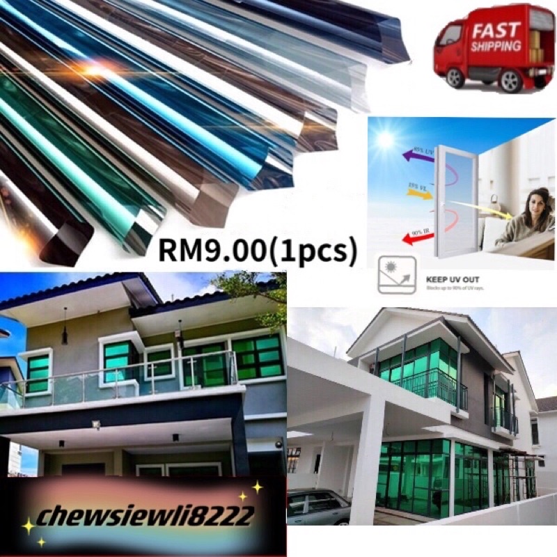 🇲🇾Tinted Window Film Full Color Water-Proof Reflective Solar film ...