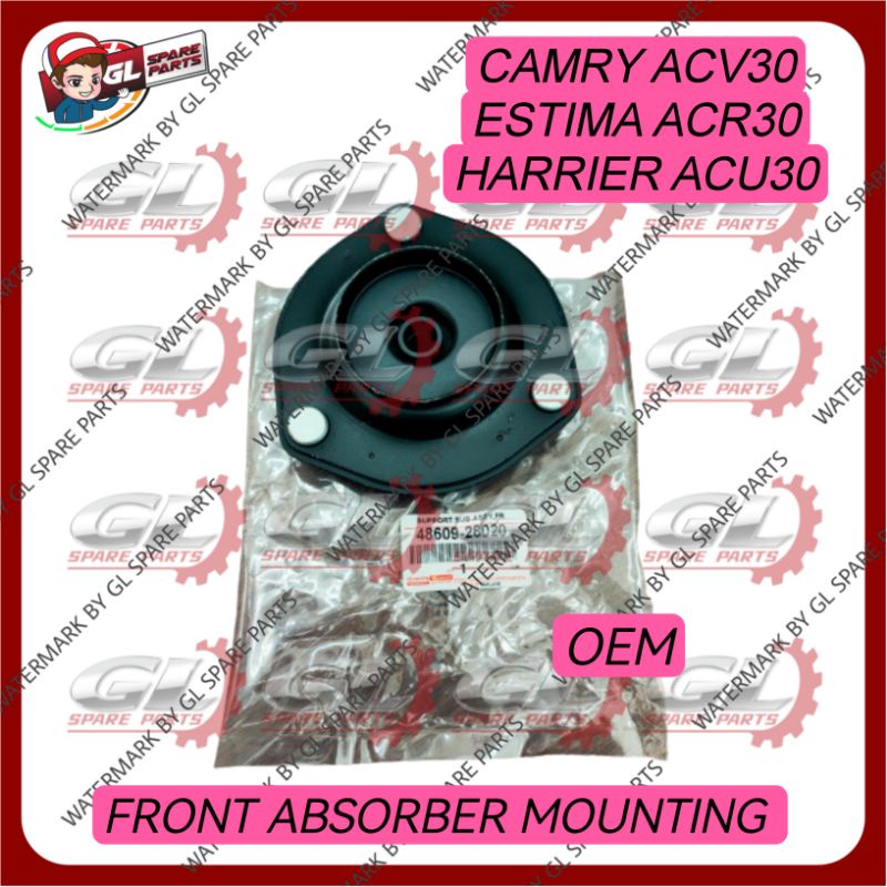 TOYOTA ESTIMA ACR30 CAMRY ACV30 HARRIER ACU30 FRONT ABSORBER MOUNTING 48609-28020 OEM TOYOTA ...