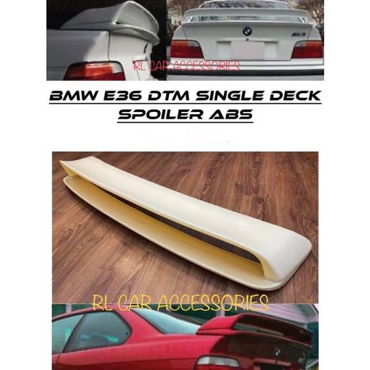 BMW E36 M3 GT LTW Coupe Single Double deck rear boot trunk spoiler lip ...