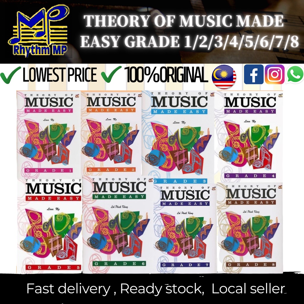 ☆RHYTHM MP☆ THEORY OF MUSIC MADE EASY GRADE 1/2/3/4/5/6/7/8 | Shopee ...