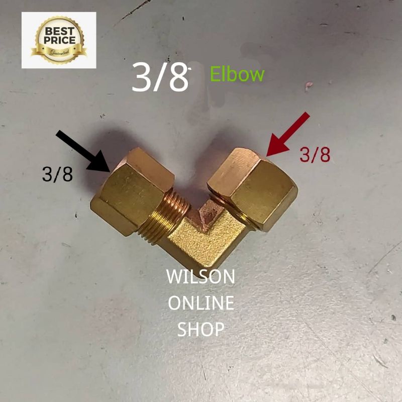 3/8 Copper Union/Tembaga Union/Compression Double Union (ST)(Elbow)(Tee ...