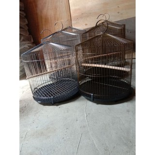 (SANGKAR BURUNG 9"/12"/ 13"/14"/16")Sangkar burung besi/round iron cage ...