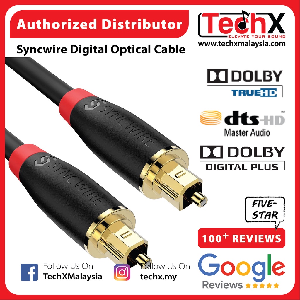 Syncwire Digital Optical Audio Cable | Shopee Malaysia