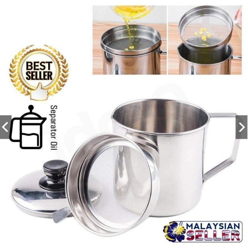 BEKAS SIMPAN LEBIHAN MINYAK MASAK VIRAL | Shopee Malaysia