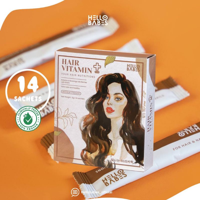 NEW FORMULA! HELLO BABES HAIR TONIC READY STOCK HAIR VITAMIN TONIK ...