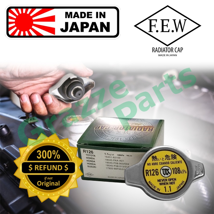 Futaba FEW / HKT 100% Made In Japan Engine Coolant Radiator Cap R126 1 ...