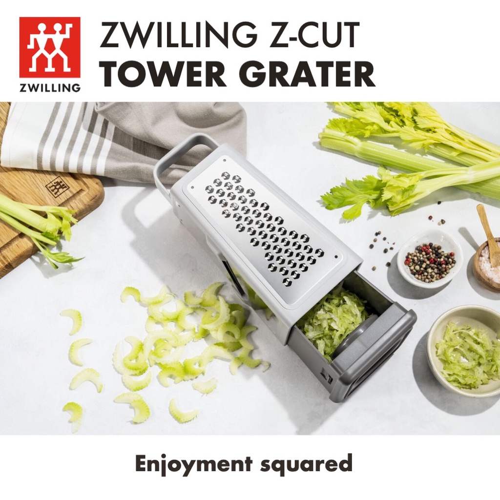 ZWILLING Z-CUT TOWER GRATER, GREY | Shopee Malaysia