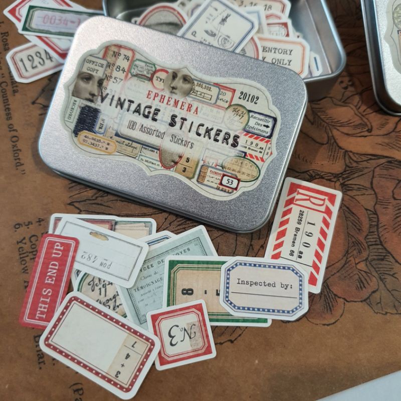 Vintage Themed Stickers - Classic | Shopee Malaysia