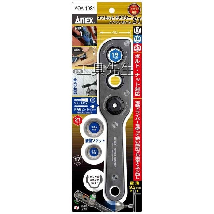AOA-19s1 [Mr. Tool] ANEX Use Specifications: 17/19/21mm Conversion ...