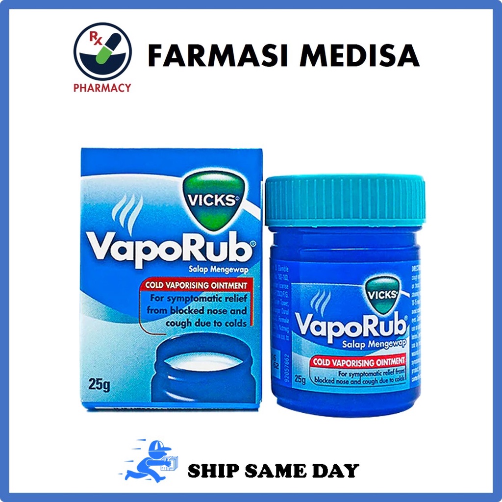 VICKS VapoRub Balm Balsem 10g 25g 50g | Shopee Malaysia