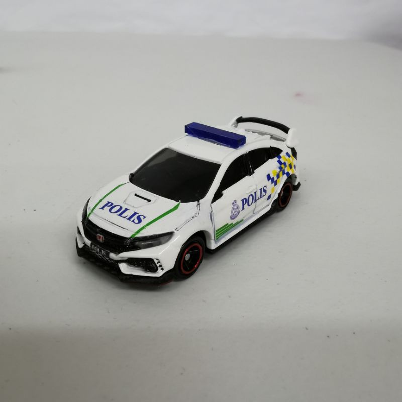 Honda Civic FC kereta polis Pdrm, military polis MP scale 1:64 die cast ...