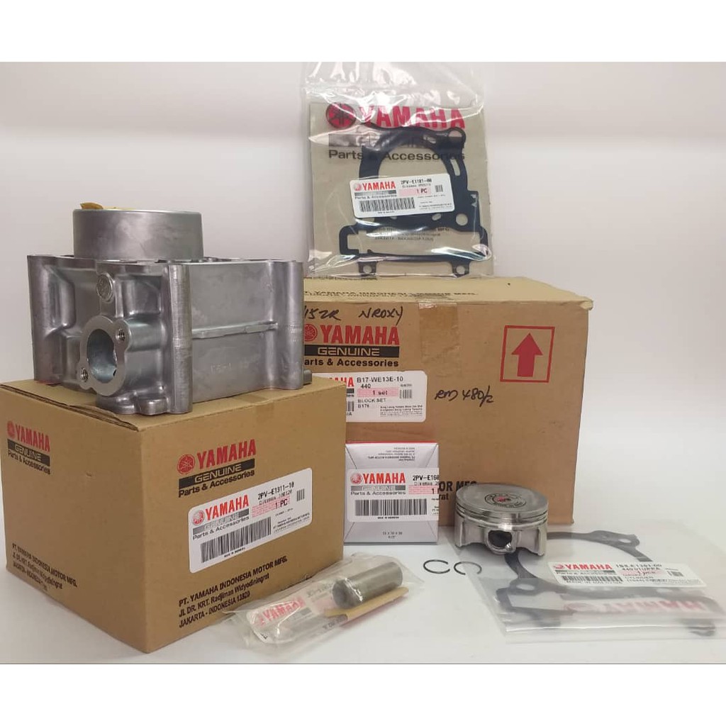 100% Original HLY Yamaha Y15 Y15ZR Ysuku (B17) Cylinder Block Blok Set + Piston + Ring Kit ...