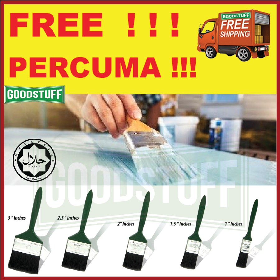 💥READY STOCK💥 NYLON PAINT BRUSH 100% HALAL BERUS CAT PAINTING | Shopee ...