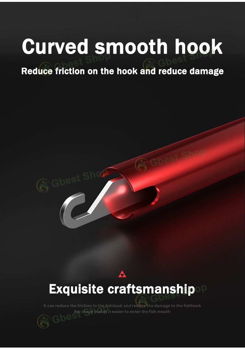 Fishing Hook Remover with Squeeze Puller Handle Fish Lure Hook ...