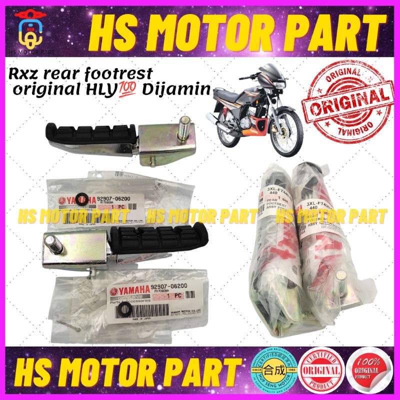 HSMOTORPART Rxz Rear Footrest Original HLY💯，Dijamin Original HLY 💯,Rxz ...