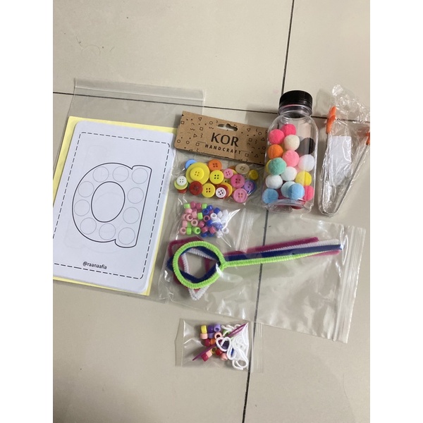 DIY activity for kids educational toys/ montessori inspired | Shopee ...
