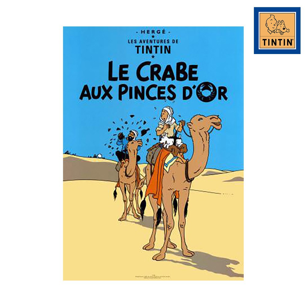 Tintin French Book Cover Posters: Le Crabe Aux Pinces D'or 70cm x 50cm ...