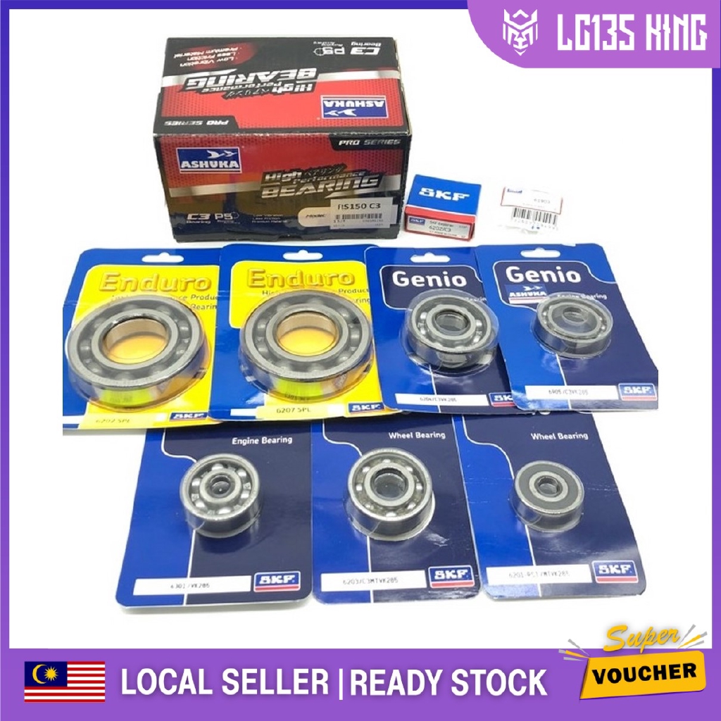 HONDA RS150R RS150 RS SONIC150 ENGINE BEARING SET SKF C3 [ ASHUKA ...