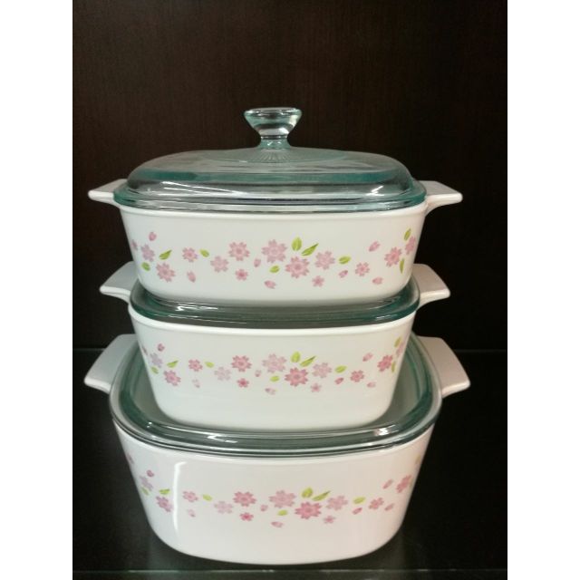 CORNINGWARE 6PCS PLUM, COUNTRY ROSE, SAKURA,PINK DAISY,PROVENCE GARDEN ...