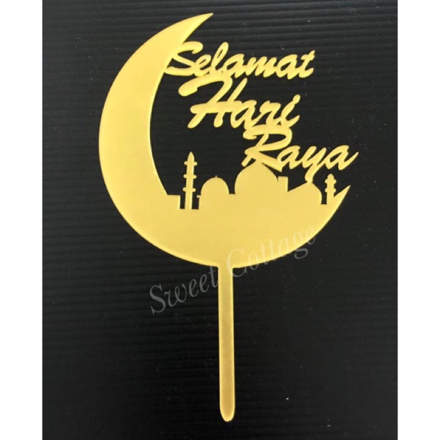 HR-69 (5pcs) Selamat Hari Raya Plastic Cake Topper | Shopee Malaysia