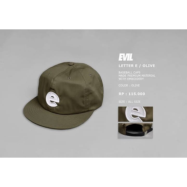 Caps | Evil Army | Letter Olive | Shopee Malaysia