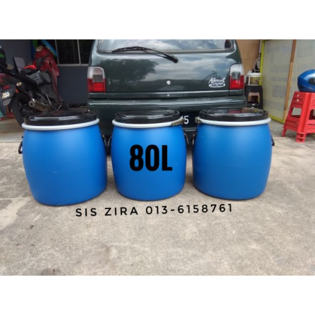 Tong Biru 80 Liter (Baru) | Shopee Malaysia