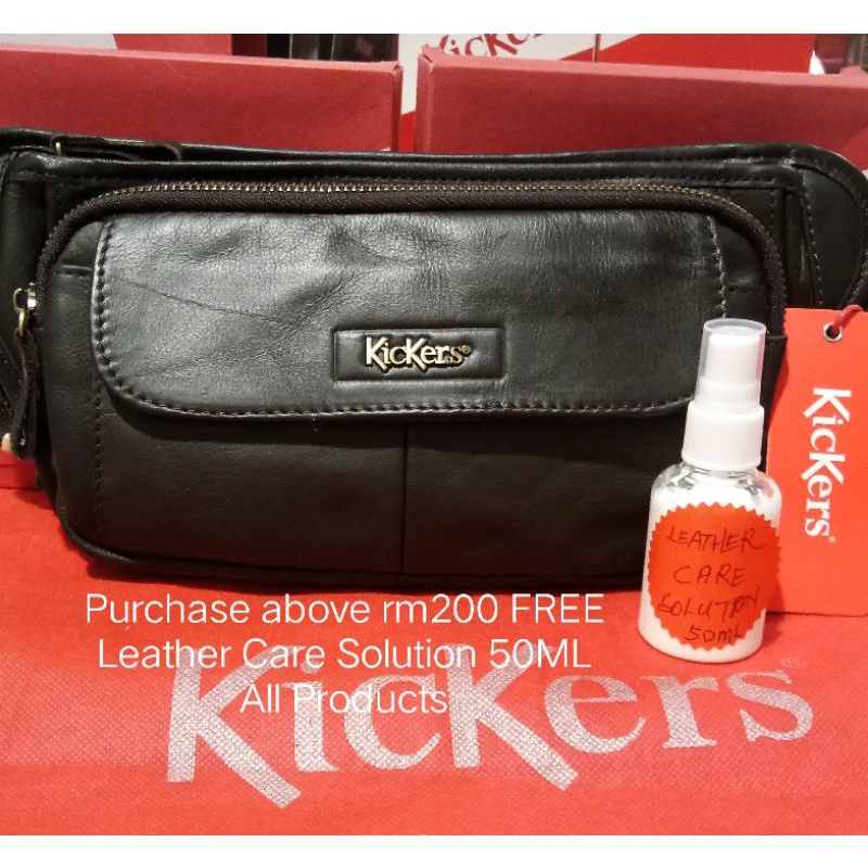 Original Kickers Leather Pouch Bag (1KIC-W-78649) | Shopee Malaysia