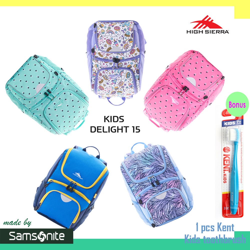 HIGH SIERRA Kids Delight 15 Backpack Children Samsonite beg kanak tas ...