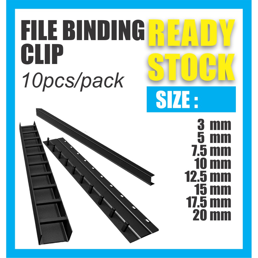 10Pcs File Binding Clip Shopee Malaysia