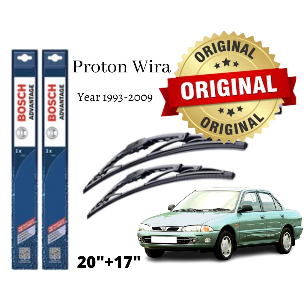 Bosch Advantage U Hook Wiper Set for Proton Wira (20"/17") | Shopee Malaysia