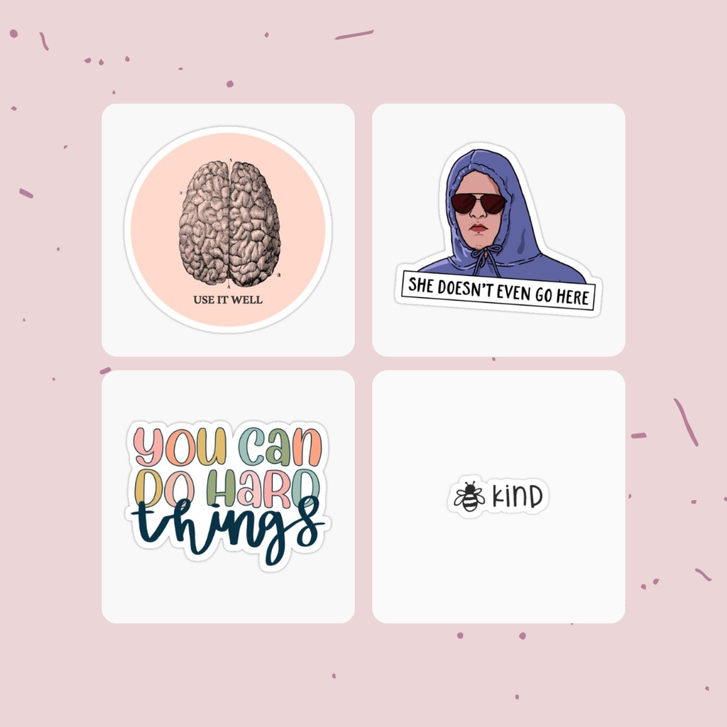 [Part 3] Cute Aesthetic Quotes Journal Stickers | Shopee Malaysia
