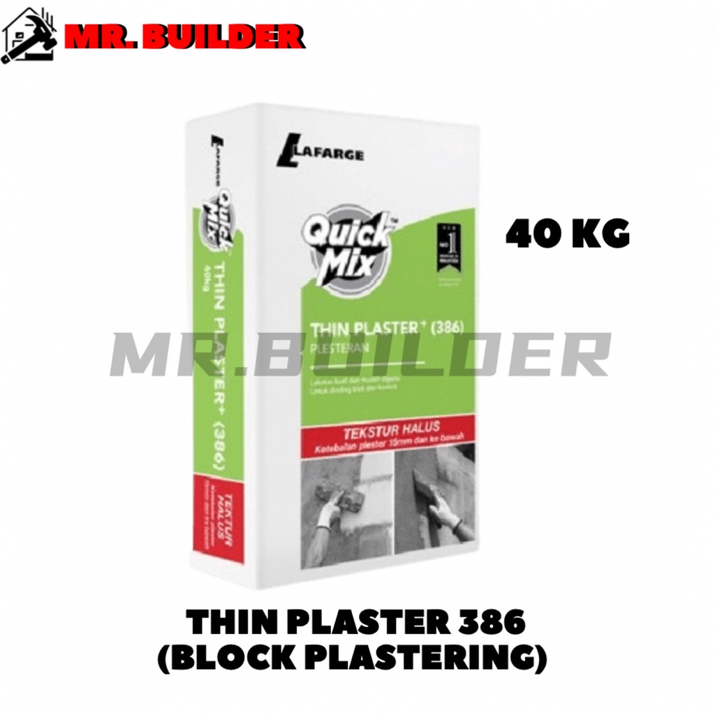 LAFARGE (40KG) QuickMix Thin Joint Mortar 362 Thin Plaster 386 ...