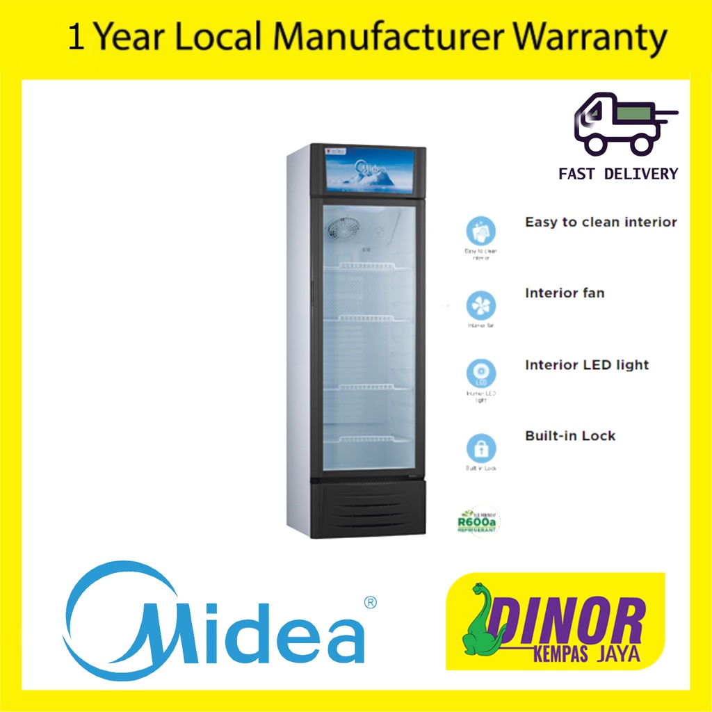 Midea Showcase Chiller 316L MD-MDRZ432FGG30 / MDRZ432FGG30 | Shopee ...