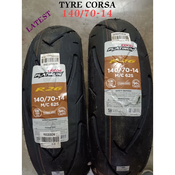 TYRE TAYAR NVX155 PCX YAMAHA - 140/70-14 PREMIUM R26 ORIGINAL LATEST ...