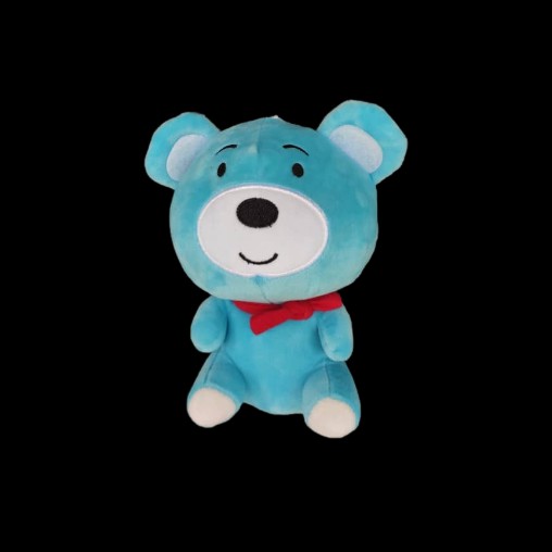 Small Blue Teddy Bear with red bow tie stuffy toy | Shopee Malaysia