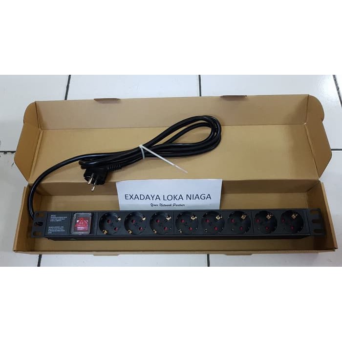 Pdu Horizontal 8 outlet rack 16A / Power Distribution Unit 8 holes ...