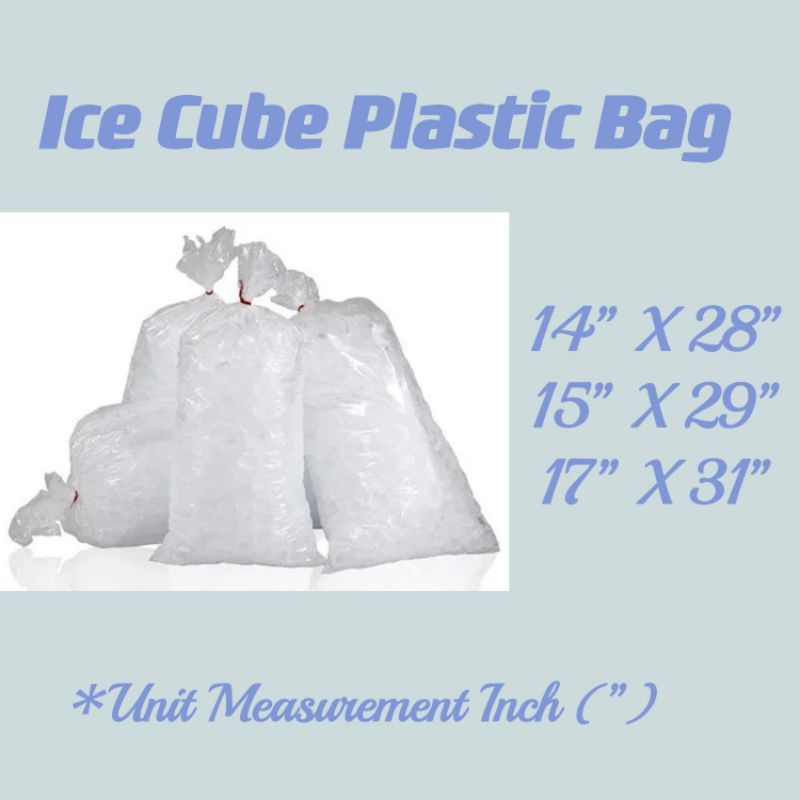 Ais Beg | Ice Cube Plastic Bag | Plastik Ais Batu | White, Blue, Green ...