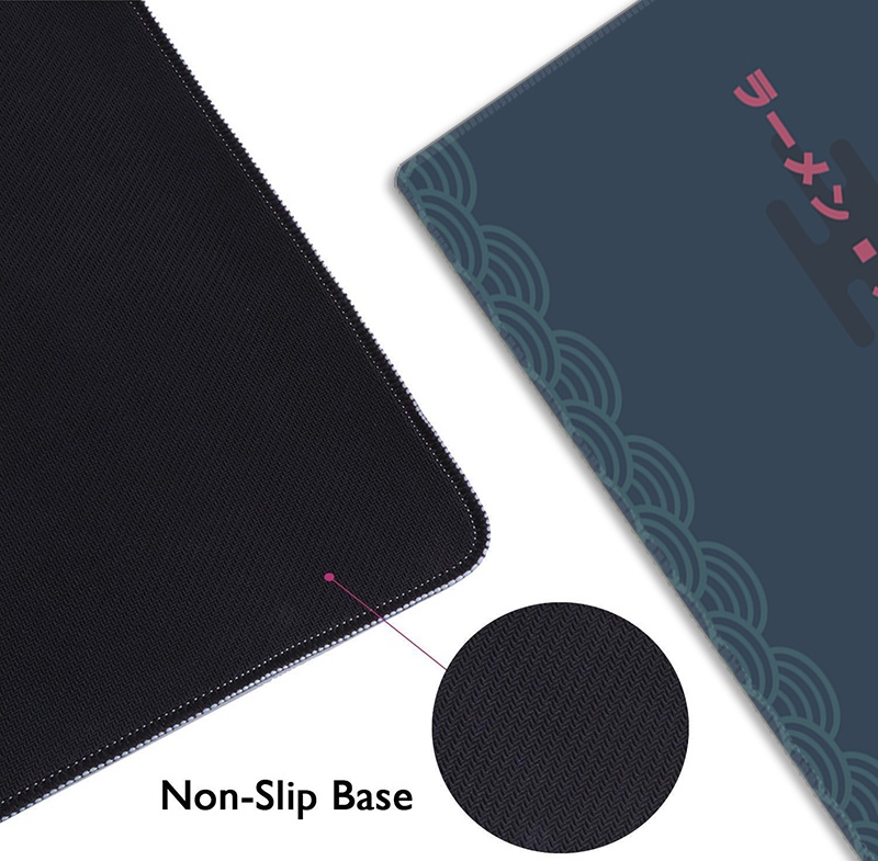 Ramen Sushi Mouse Pad Extended Mousepad Large Gaming Mouse pad Stitched ...