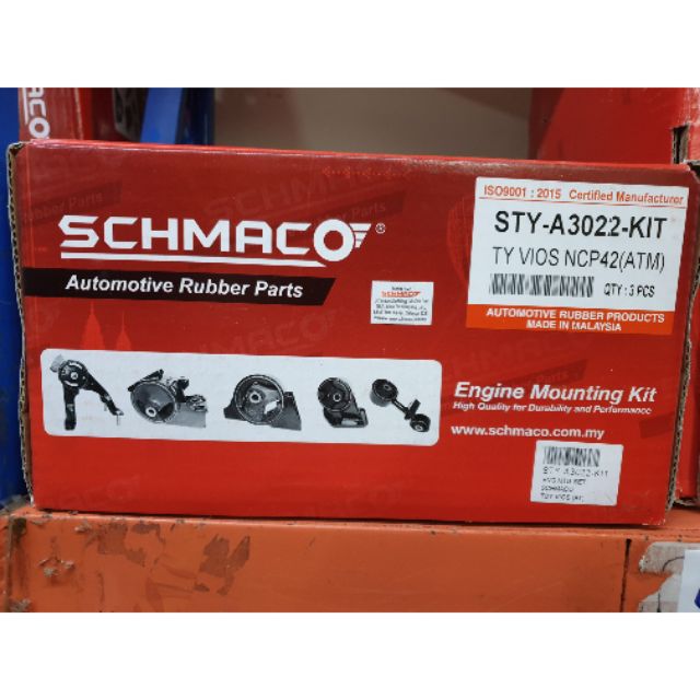 SCHMACO - ENGINE MOUNTING SET TOYOTA VIOS NCP42 (AUTO) (STY-A3022-KIT ...