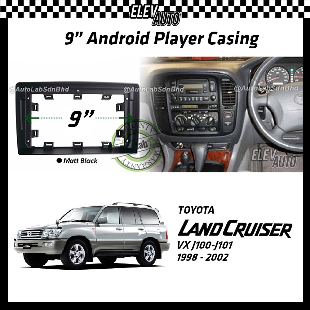 Toyota Land Cruiser VX J100 J101 1998-2002 Android Player Casing 9 ...
