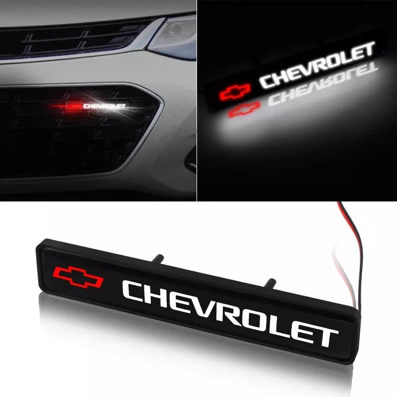 1 Piece Car Front Hood Grille Lamp LED Decorative Light For Chevrolet ...