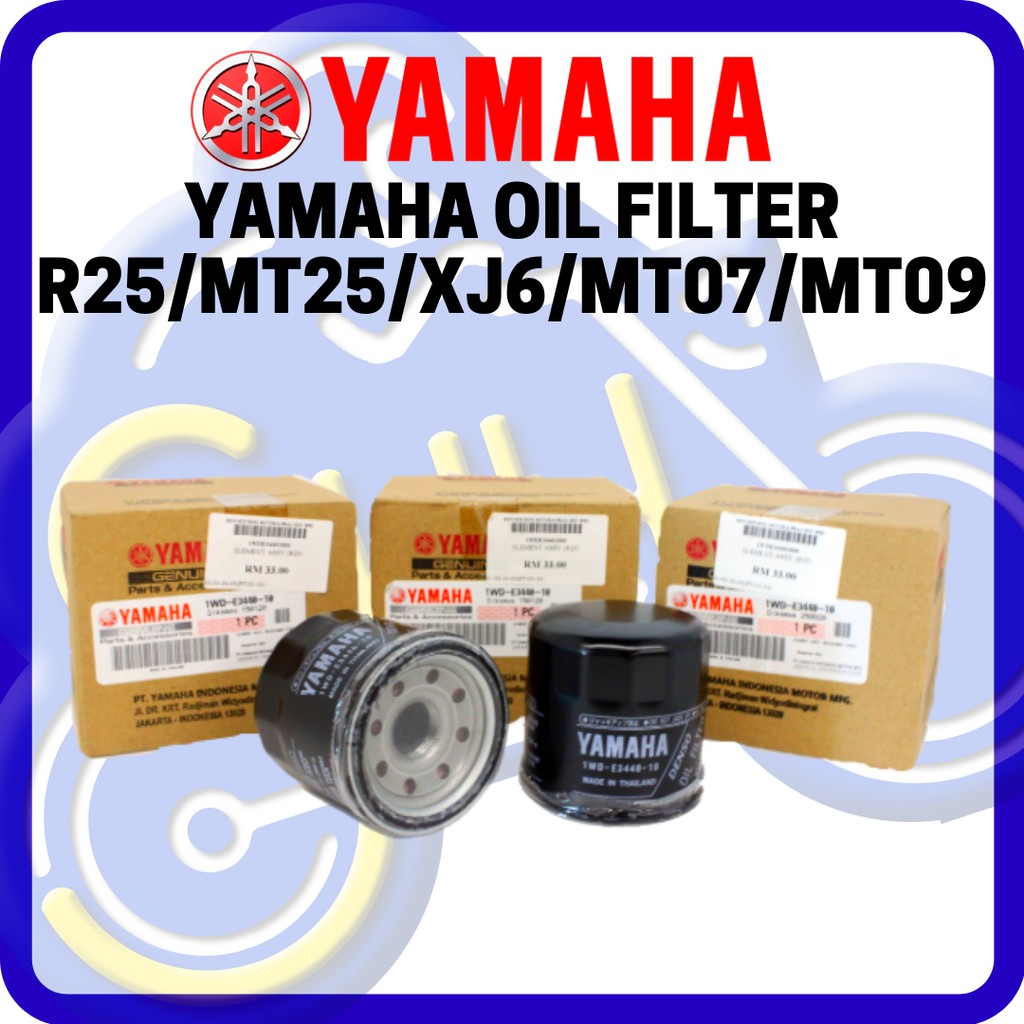 YAMAHA OIL FILTER 100% ORIGINAL HLYM YAMAHA R25 MT25 XJ6 MT07 MT09 MT ...