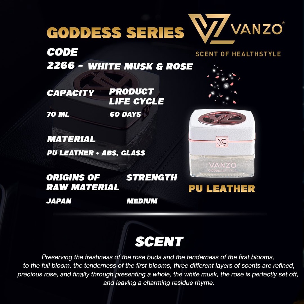 Vanzo Gentleman Duo Series Car Air Freshener Vanzo Car Perfume Pewangi ...