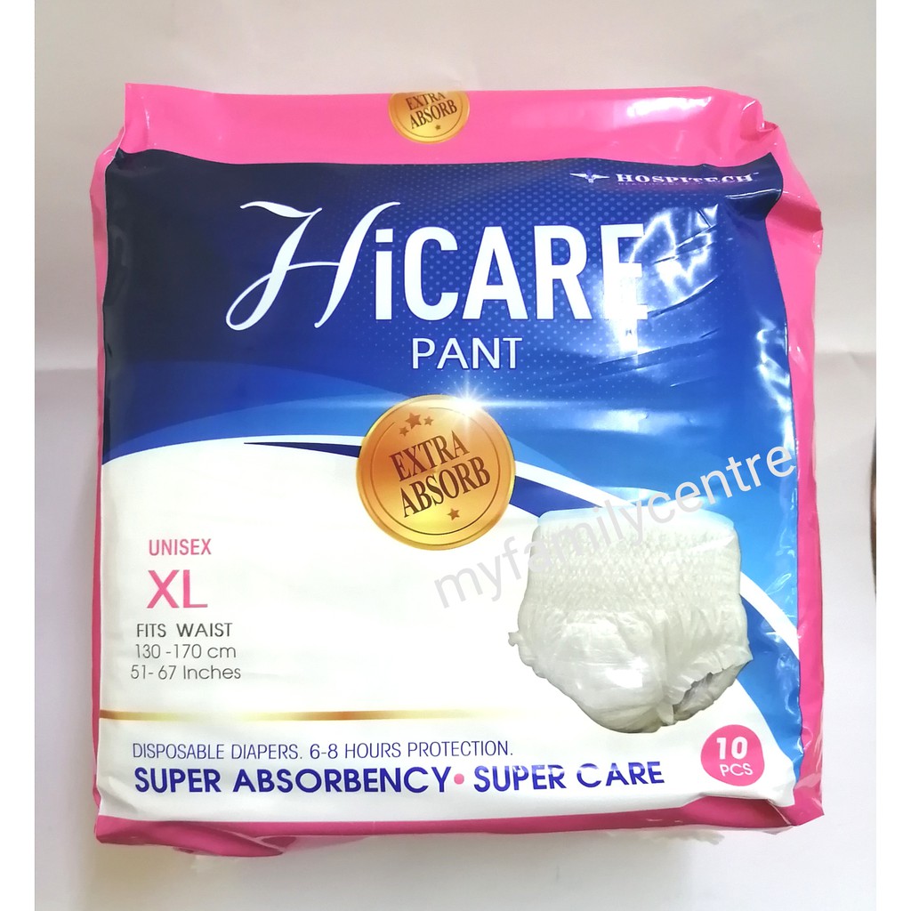 HiCARE Adult Pants Diapers 10s | Shopee Malaysia