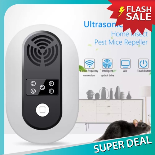 BEST SELLER 8-Wave Ultrasonic Pest Rat Mouse Mosquito Cockroach ...