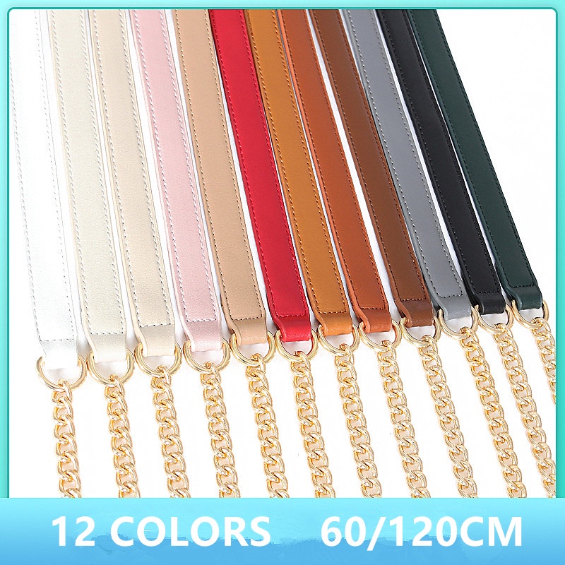60-120CM tali beg leather Shoulder Bag Accessories Metal Strap DIY tali ...